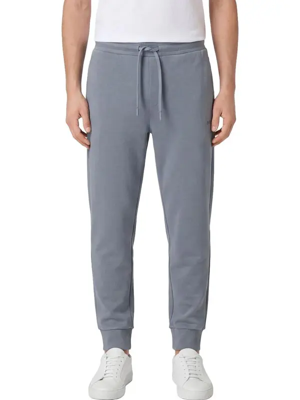 BOSS Stretch-cotton Drawstring Jogger Pants - Grey