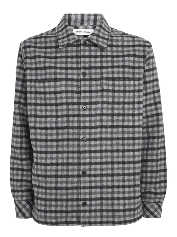 SAMSØE SAMSØE Check Sacastor X O Overshirt - Grey