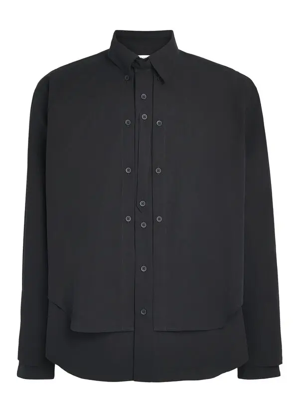 CRAIG GREEN Cotton Panelled Shirt - Black