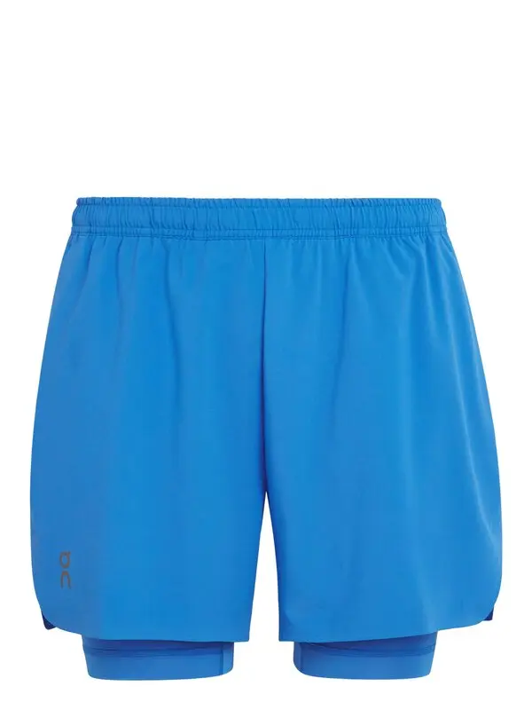 On 2-in-1 Train Shorts - Blue