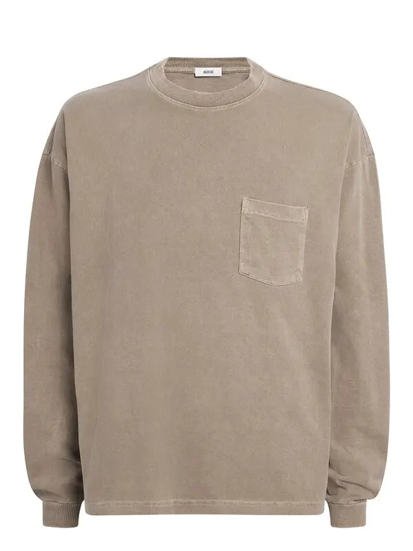 AGOLDE Cotton Lucan Long-sleeve T-shirt - Brown
