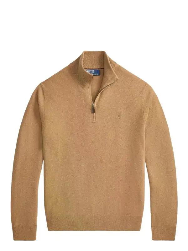 Polo Ralph Lauren Quarter-zip Wool Sweater - Brown
