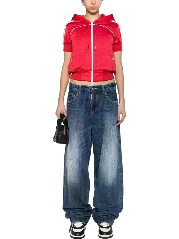 Dsquared2 Icon Eros High-rise Wide-leg Jeans - Blue