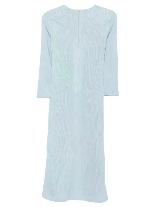 Versace 2000s Round-neck Dress - Blue