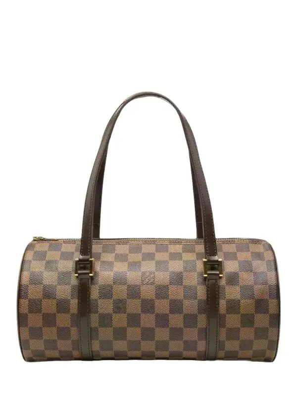 LOUIS VUITTON Damier Ebene Papillon 30 Handbag - Brown