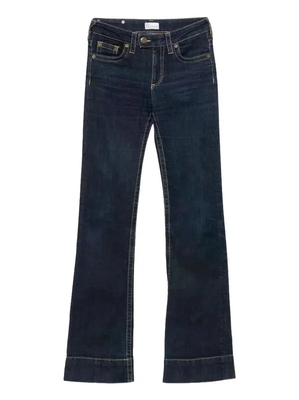 Valentino Garavani 2000s Logo-pattern Jeans - Blue