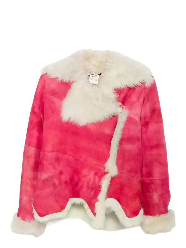 A.N.G.E.L.O. VINTAGE CULT 2000s Fur-trimmed Jacket - Pink