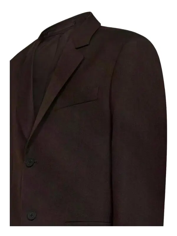 Studio Nicholson Roversi Single-breasted Wool Blazer - Brown