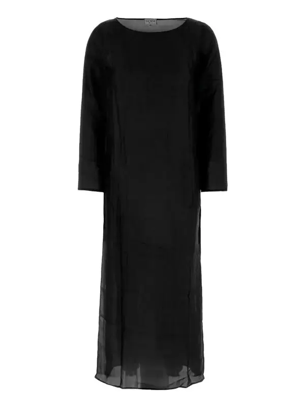 THE ROSE IBIZA Mariana Sheer Maxi Dress - Black