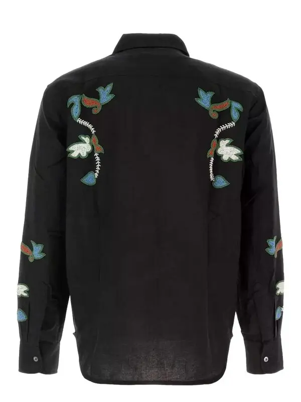 BAZISZT Rouat Bead-embellished Shirt - Black