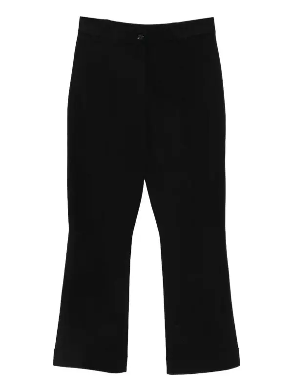 Eric Bompard Milano Bootcut Trousers - Black