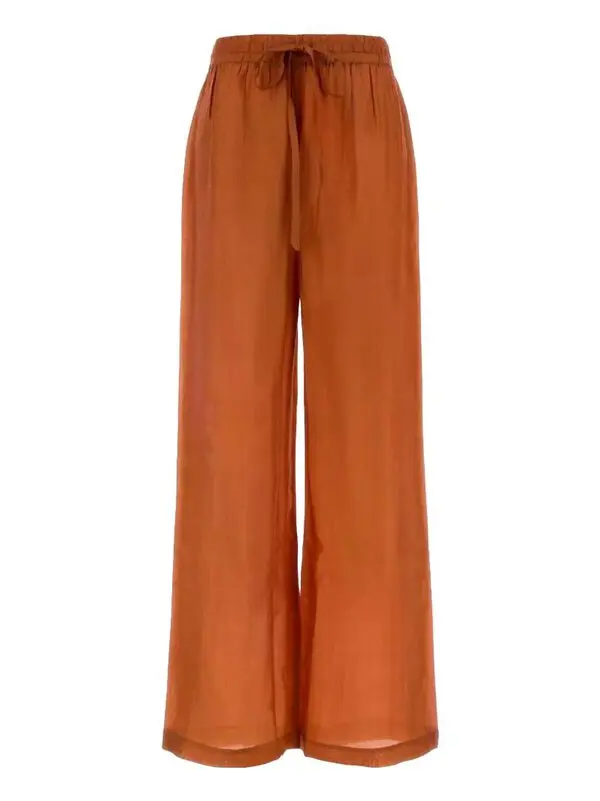 THE ROSE IBIZA Drawstring Straight-leg Trousers - Orange