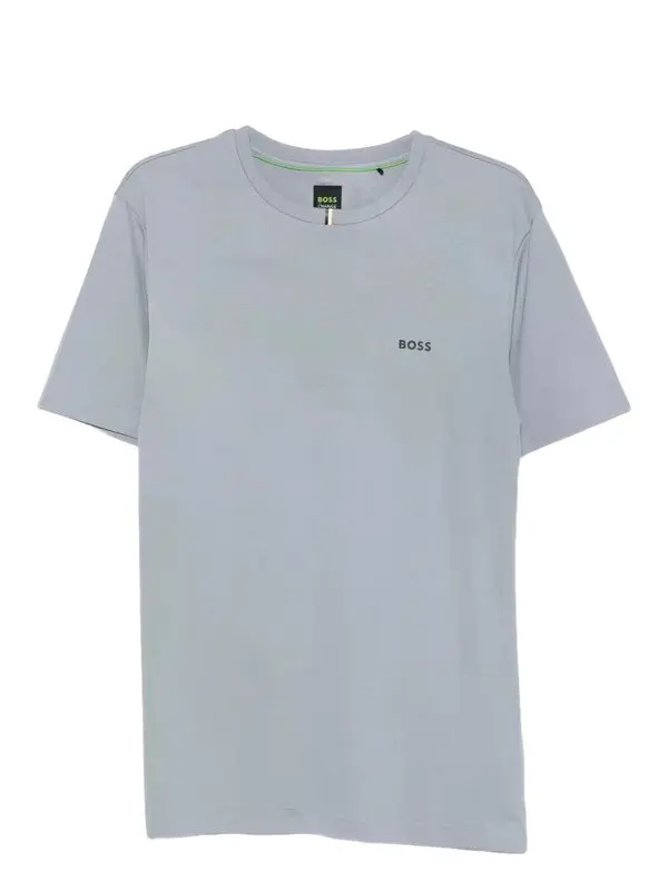 BOSS Logo-print Short-sleeve T-shirt - Grey