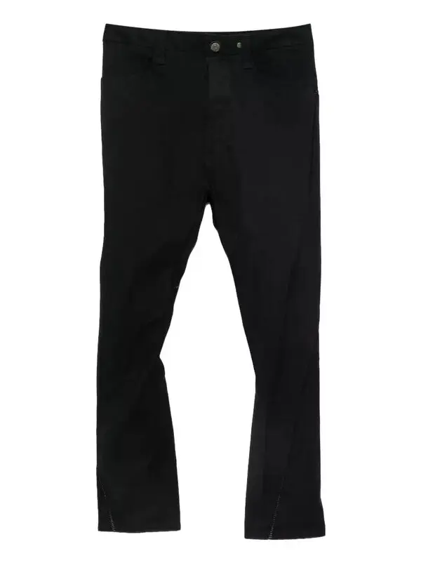 ISAAC SELLAM EXPERIENCE Panelled Four-pocket Trousers - Black