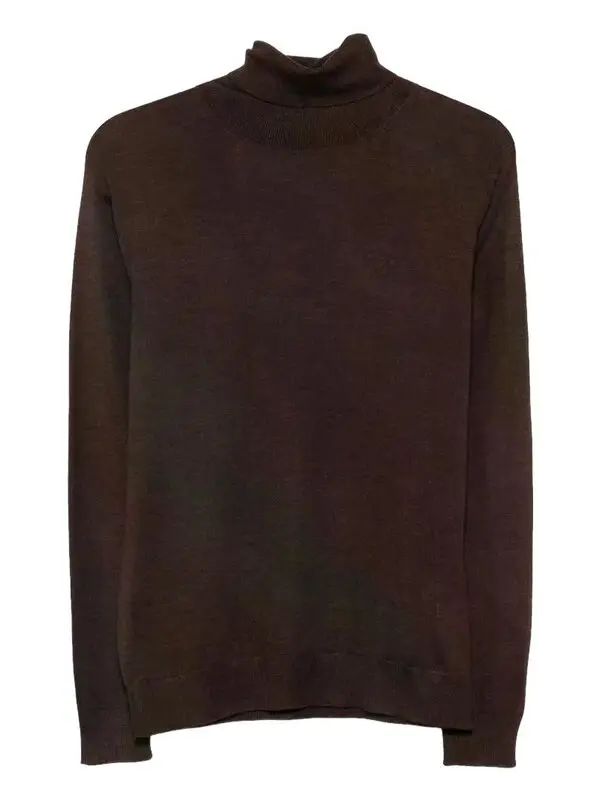 DANIELE FIESOLI Knitted Roll Neck Sweater - Brown