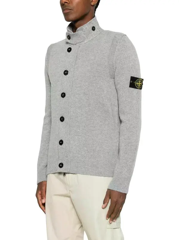 Stone Island 5100047 Lambswool Sweater - Grey