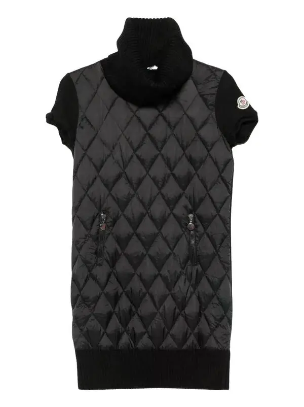 Moncler 2000s Diamond-quilted Dress - Black