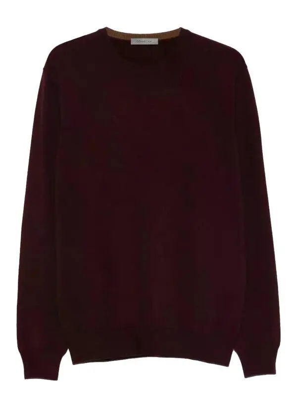Corneliani Crew Neck Long-sleeve Sweater - Red