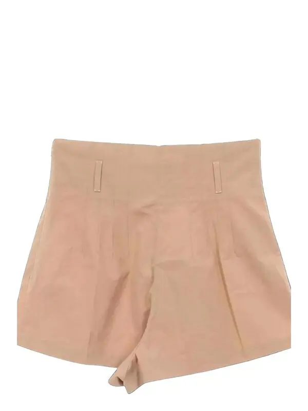 Prada Beige Cotton High-waisted Shorts - Neutrals