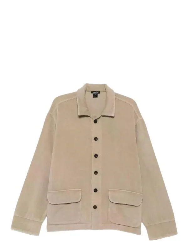 Avant Toi Button-up Flap-pocket Jacket - Neutrals