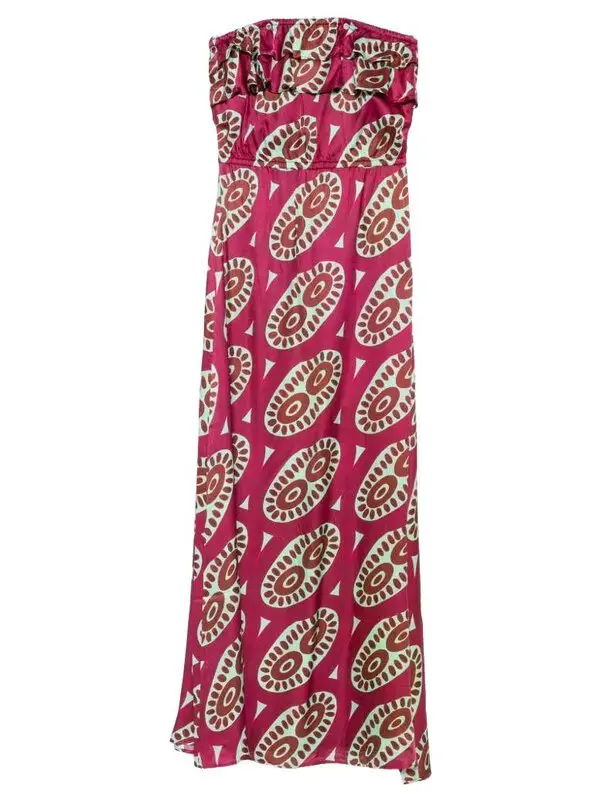Themis Z Selene Strapless Maxi Dress - Purple