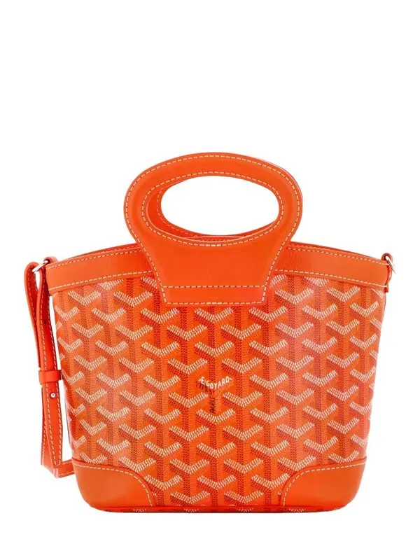 Goyard Beluga Mini Tote Bag In Coated Canvas - Orange