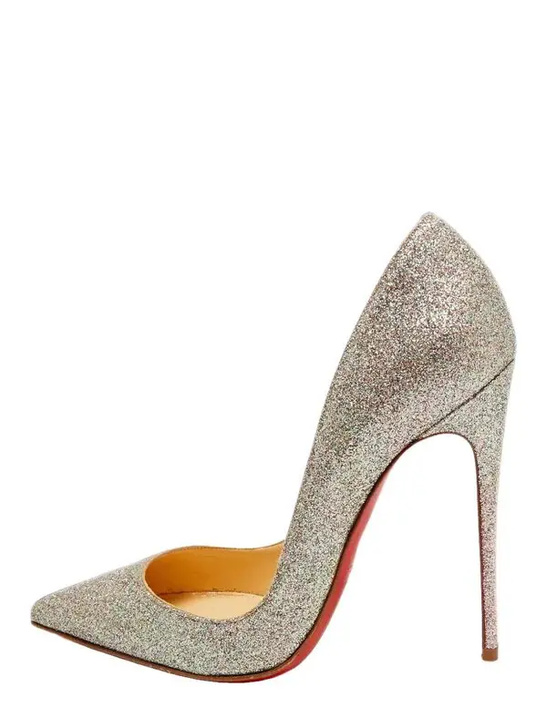CHRISTIAN LOUBOUTIN Ballalla Heeled Pumps - Silver