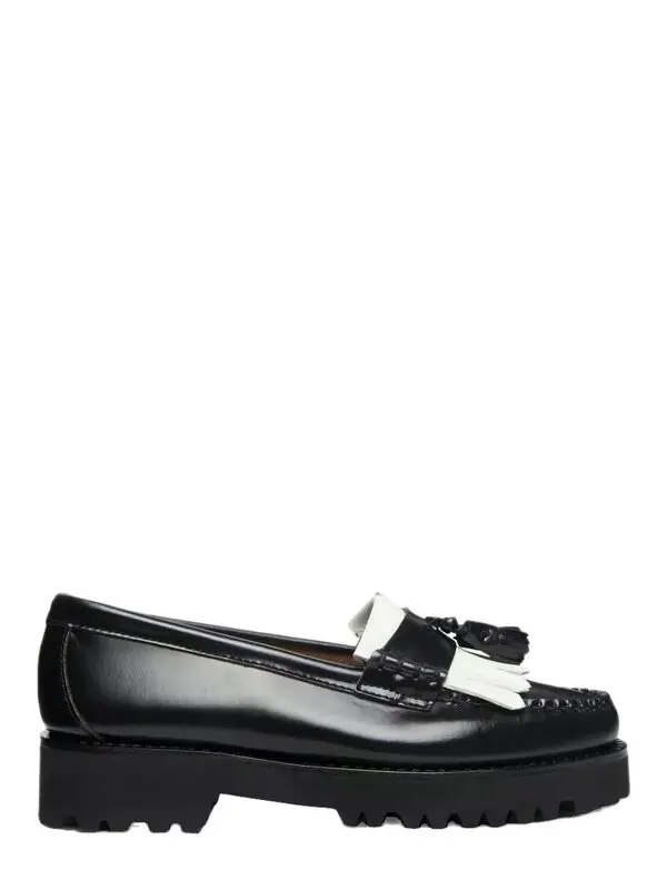 G.H.BASS Weejuns 90s Esther Kiltie Tassel Loafers - Black