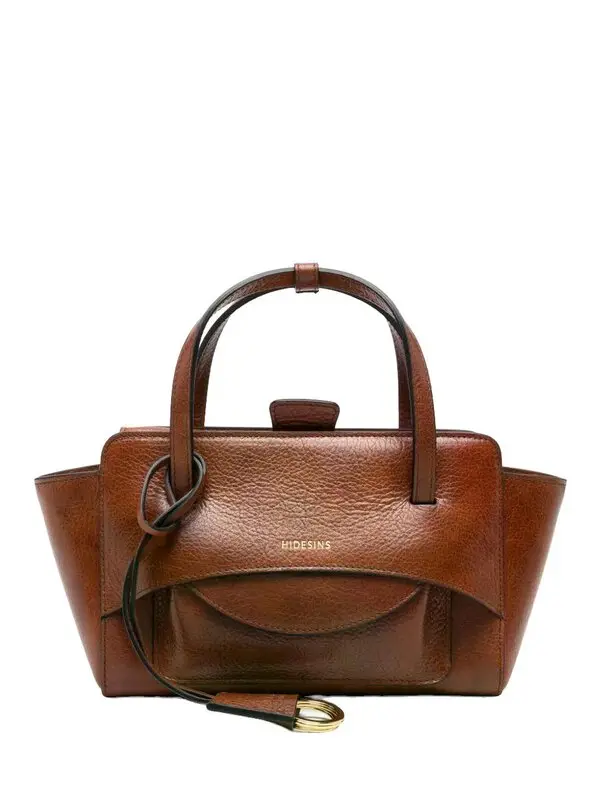 HIDESINS Flap S Lagoon Cognac Tote Bag - Brown