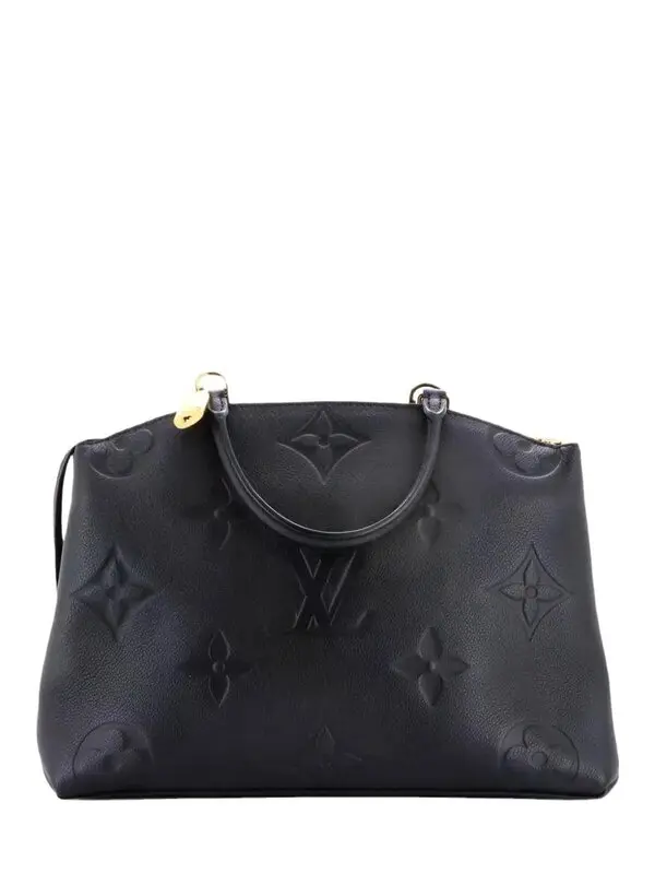 LOUIS VUITTON Grand Palais Handbag Monogram Empreinte Giant Shoulder Bag - Black