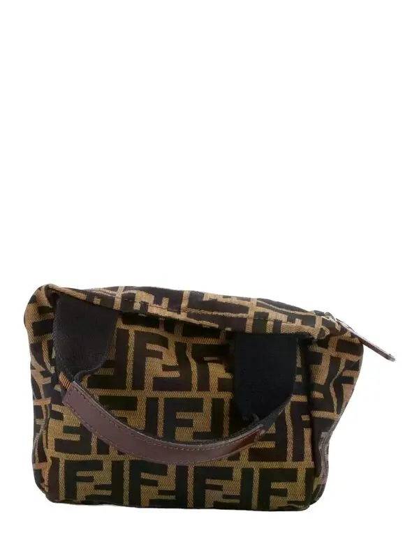 Fendi Vintage 1925 Cosmetic Mini Tote Bag - Brown