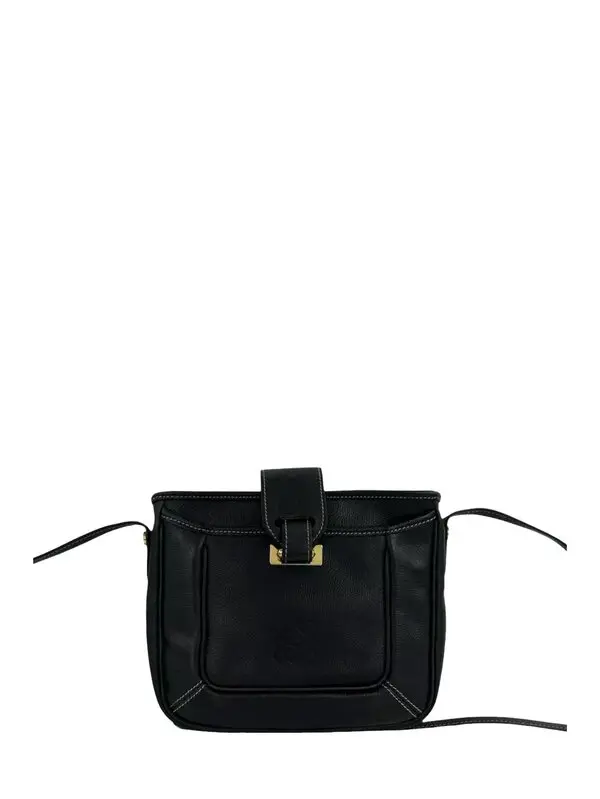Loewe Anagram Leather Crossbody Bag - Black