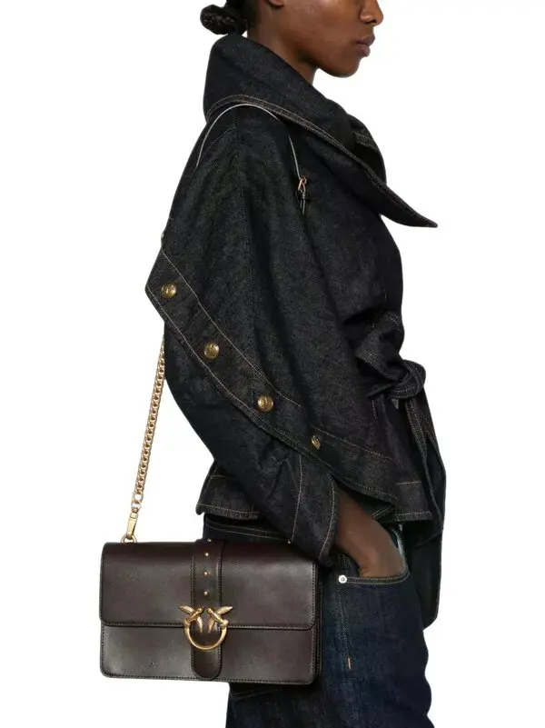 Pinko Leather Cross Body Bag - Brown