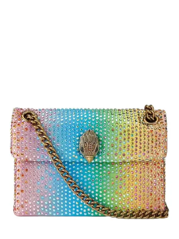 Kurt Geiger Eagle Head Crystal-embellished Cross Body Bag - Blue