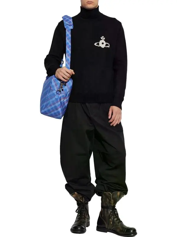 VIVIENNE WESTWOOD Merino Wool Fisherman Jumper - Black
