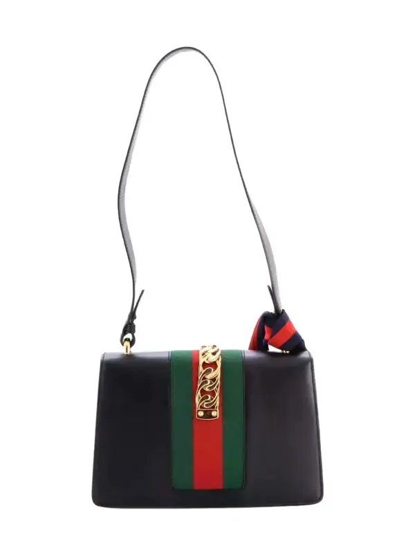 Gucci Sylvie Leather Small Shoulder Bag - Red
