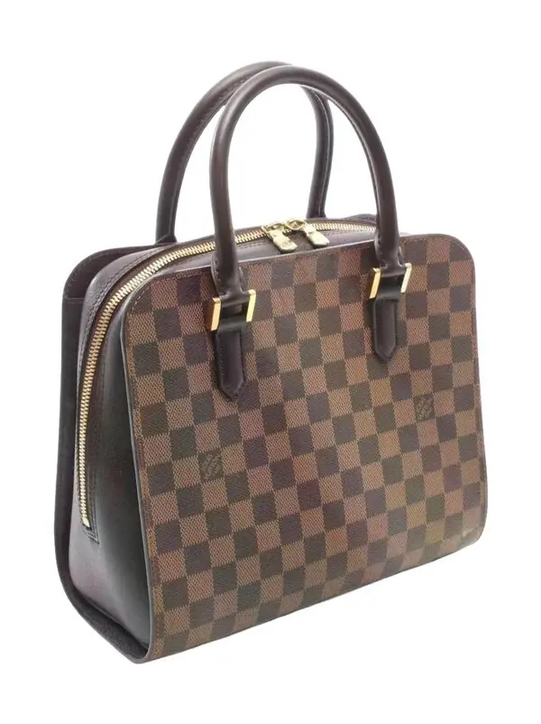 LOUIS VUITTON Damier Ebene Triana Handbag - Brown