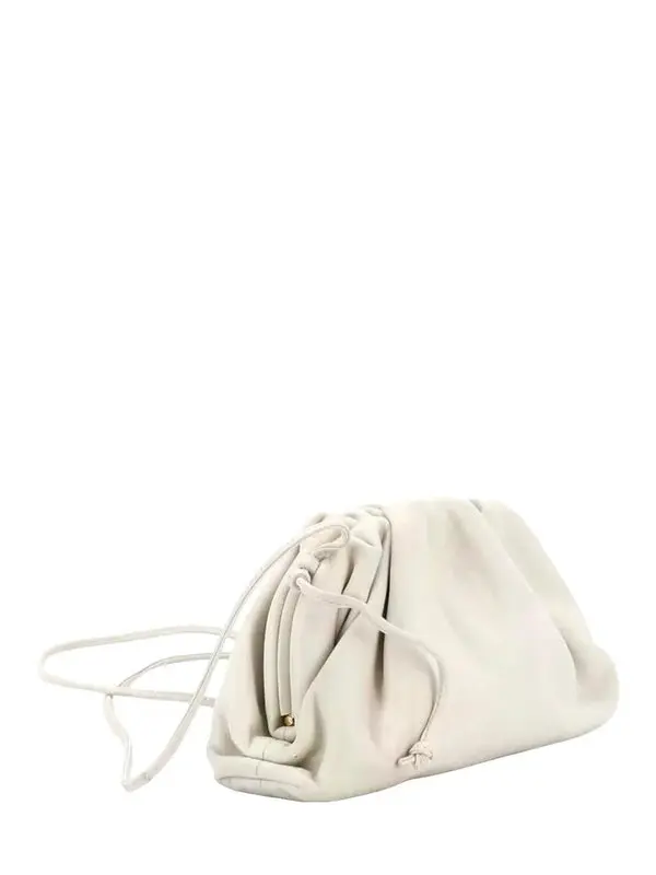 Bottega Veneta The Pouch Leather Mini Crossbody Bag - Neutrals