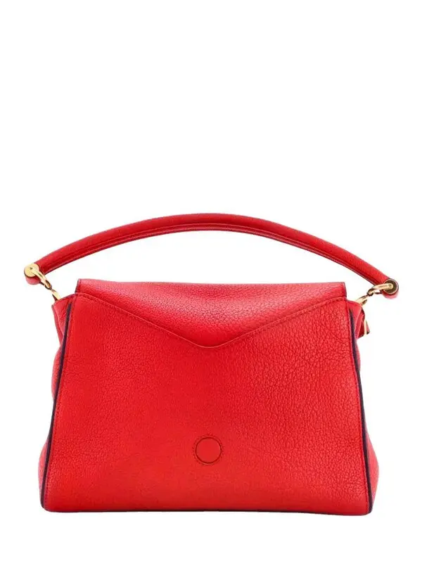 LOUIS VUITTON Double V Handbag In Calfskin And Monogram Canvas - Red
