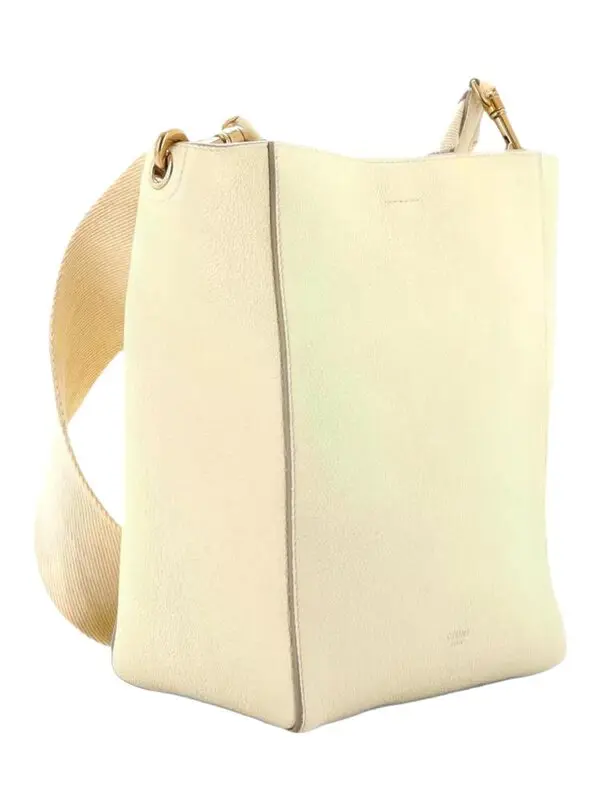 Celine Sangle Seau Goatskin Bucket Bag - Yellow