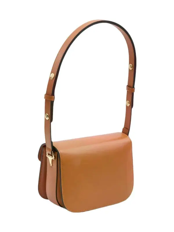 Gucci Horsebit 1955 Leather Shoulder Bag - Orange