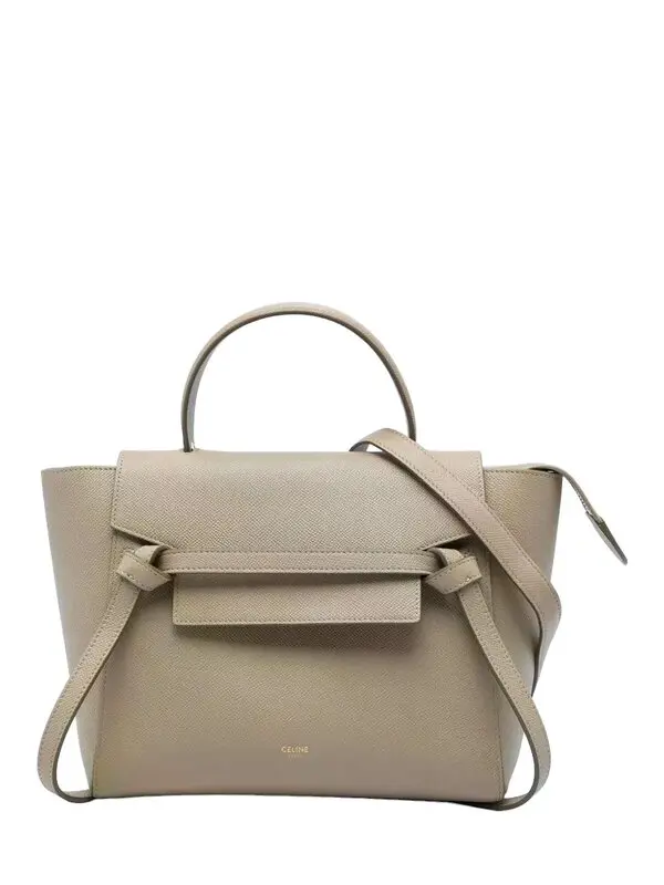 Celine Micro Grained Calfskin Belt Bag Satchel - Neutrals