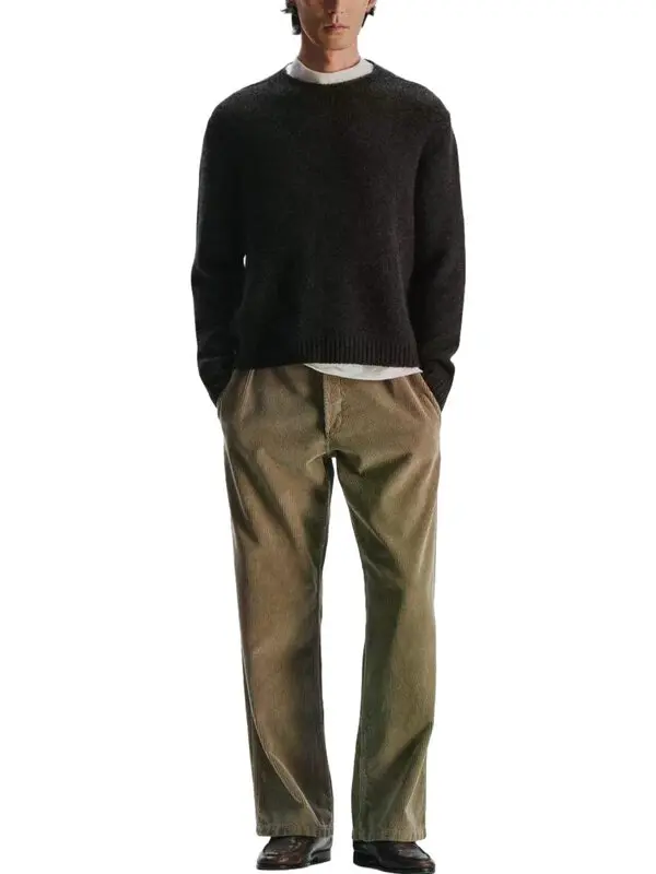 THE ROW Markhim Ribbed-knit Crew-neck Sweater - Blue