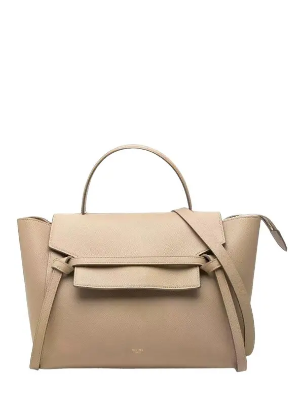 Celine Mini Grained Calfskin Belt Bag Satchel - Neutrals