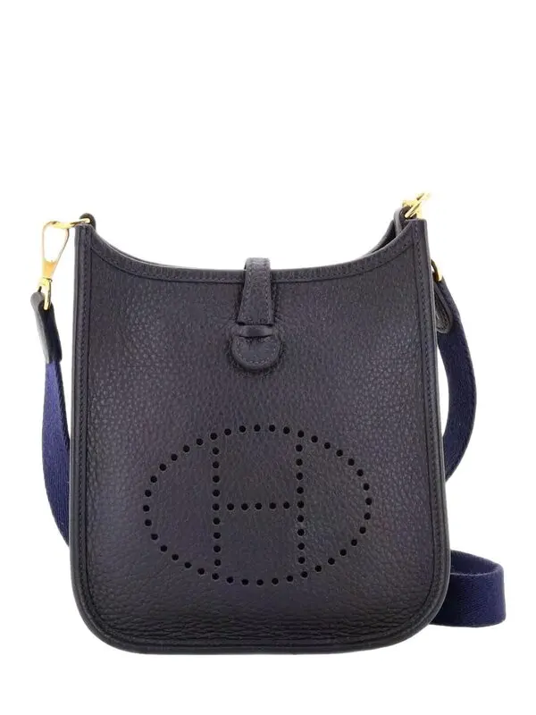 Hermès Evelyn Gen Iii Clemence Tpm Crossbody Bag - Blue