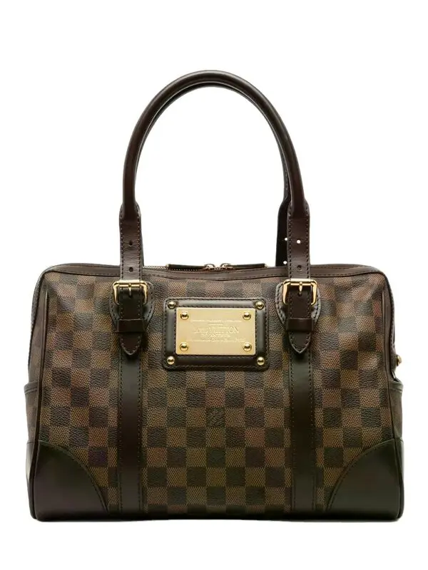 LOUIS VUITTON Damier Ebene Berkeley Handbag - Brown