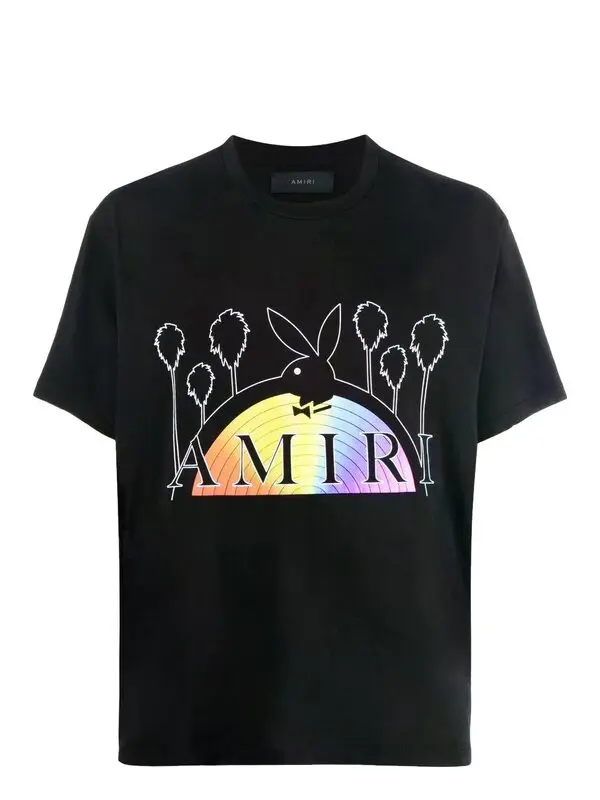 Amiri X Playboy Rainbow T-shirt - Black