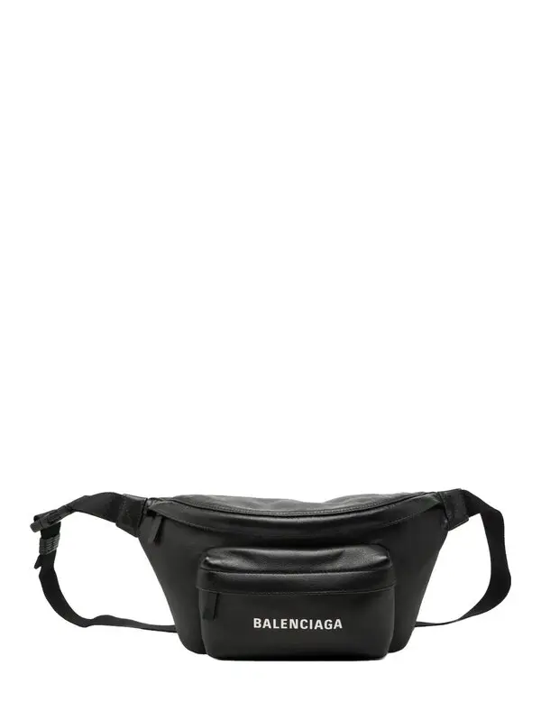 Balenciaga Leather Everyday Xs Belt Bag - Black
