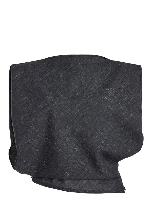 Christopher Esber Banyan Bias Wool-blend Cropped Top - Black