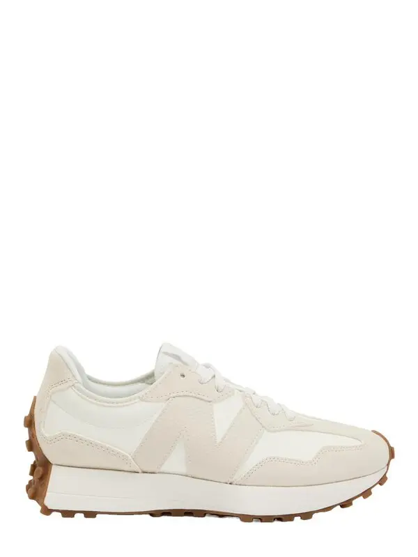 NEW BALANCE 327 Panelled Leather Trainers - White